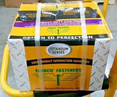 Fanaco Fasteners Titanium Series 10D Smooth Shank 3in. 20° Gun Nails ...