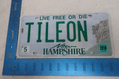New Hampshire NH License Plate Tag Vanity 2018 18 Remodel Kitchen Bath ...