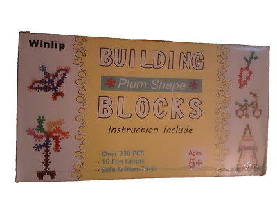 Winlip Plum Shape Building Blocks Over 330pcs 10 Fun Colors Make Me an ...