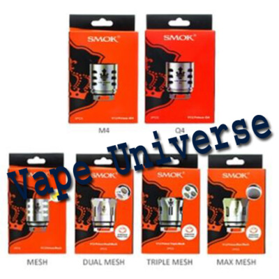 SMOK TFV12 PRINCE COILS Q4 M4 DUAL TRIPLE MAX MESH P-Tank - Fast ...