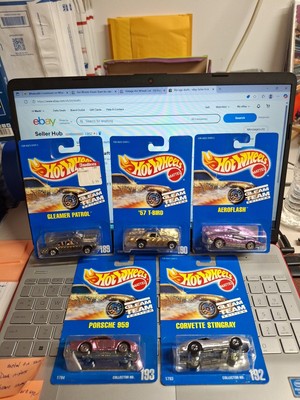 Vintage Hot Wheels Lot - (5) Gleam Team Cars from 1991. MOMC. *Very ...