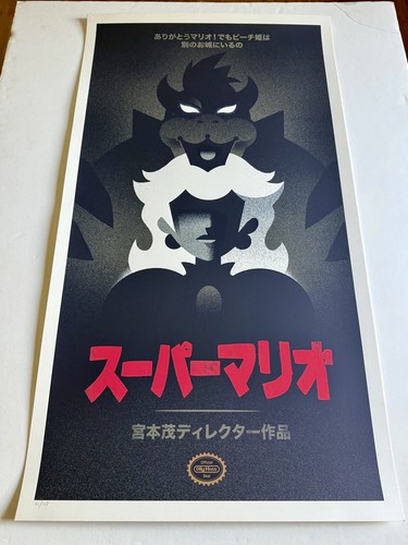 Olly Moss Super Mario Bros Poster 2012 Rare Limited Edition Gallery ...