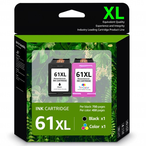 2 Pack #61XL Ink Cartridge for HP 61 ENVY 4500 4501 5530 5535 DeskJet ...