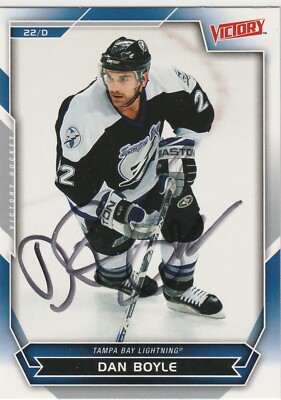 Dan Boyle signed 2007-08 Upper Deck Victory Tampa Bay Lightning ...