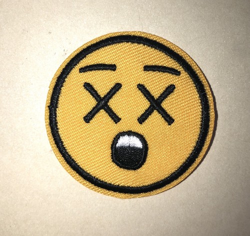 XX Eyes Face Emoji Iron On Patch 2” | eBay