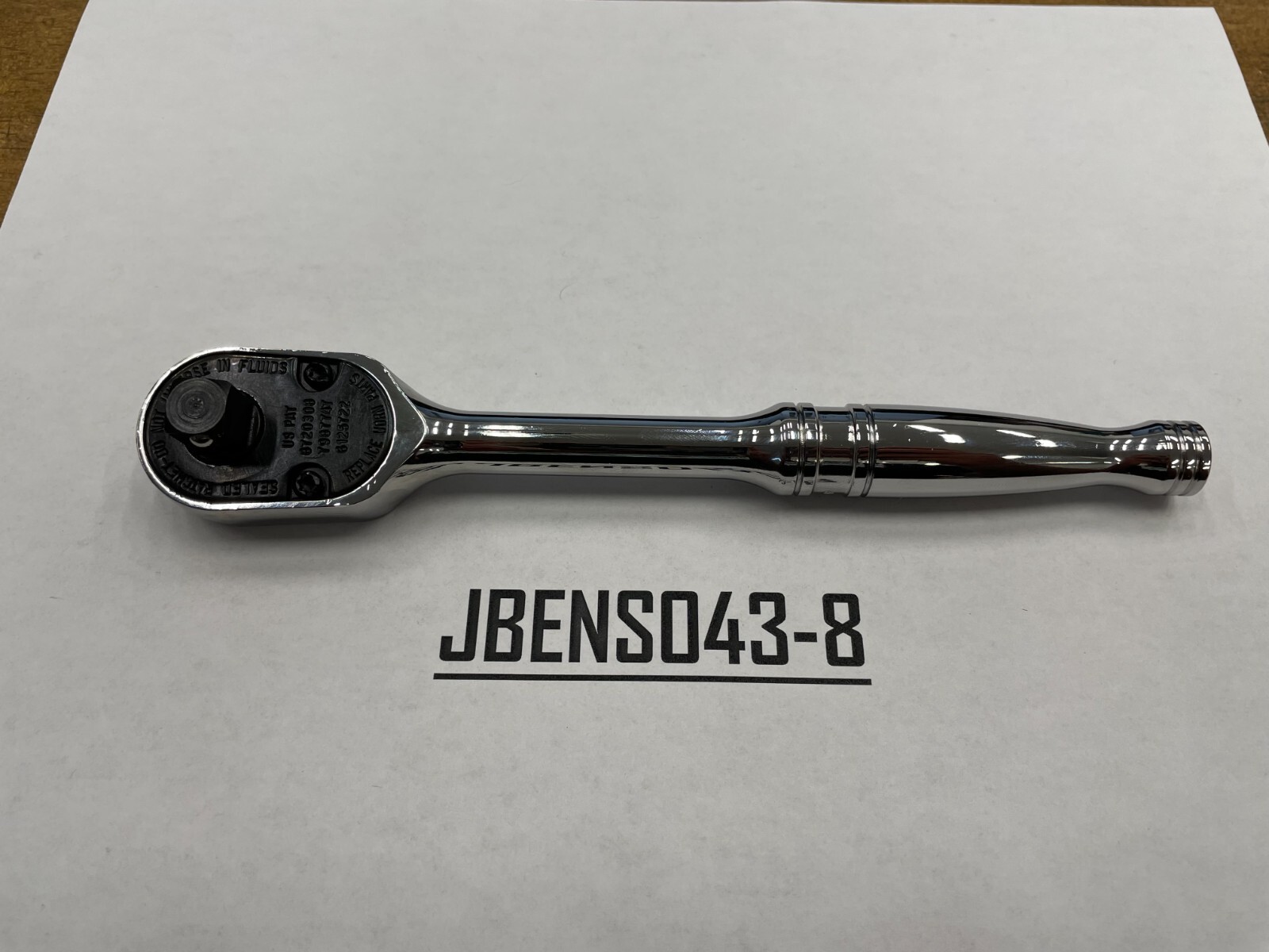 Snap-on Tools USA NEW 3/8" Drive Chrome Standard Fixed Head Ratchet F80 ...