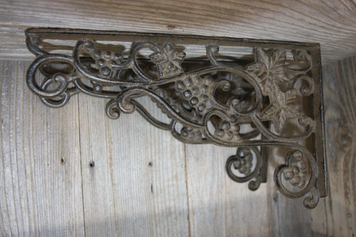 GRAPE VINE DESIGN SHELF BRACKET,GARDEN DECOR,BAR DECOR,KITCHEN SHELF ...