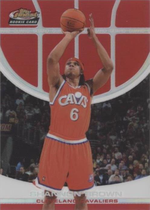 2005-06 Topps Finest - 2006-07 Rookie Shannon Brown #164 Red Refractor ...