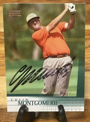 2001 Upper Deck #9 Colin Montgomerie Hand Signed On Card Autograph Auto ...