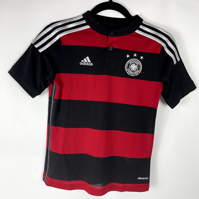 Adidas Germany Football Red/Black Soccer Climacool Top Shirt Youth Size ...