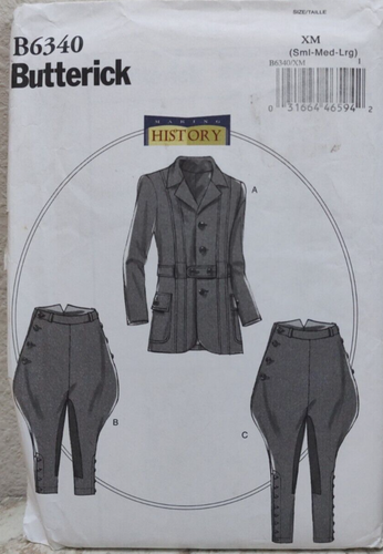 Uncut, Sewing Pattern, Butterick Making History 6340 Jacket Breeches ...