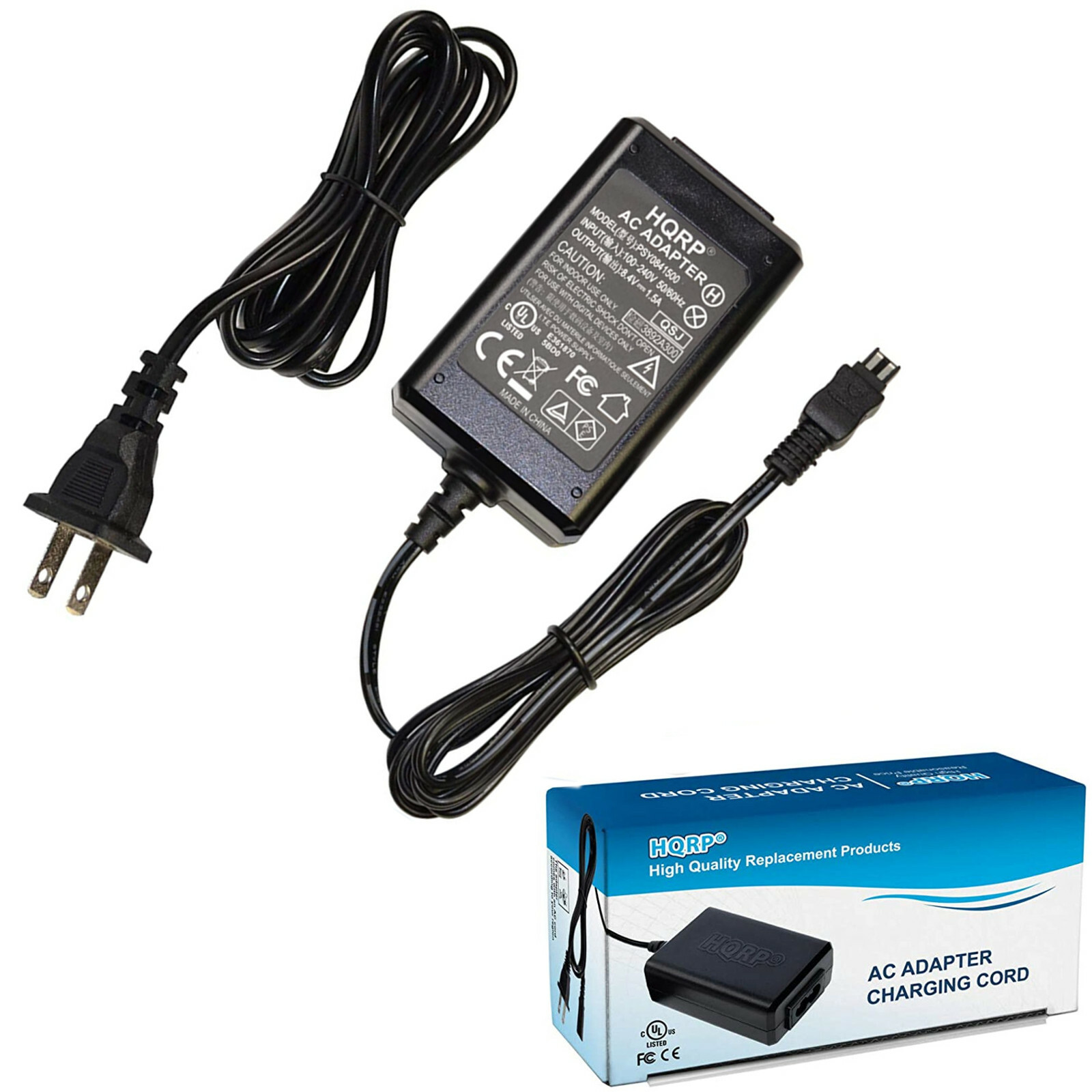 HQRP Power Supply Charger for Sony Handycam DCR-SR5 DCR-PC350E...