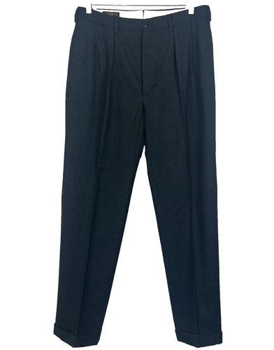 Vintage Double RR Ralph Lauren Men's Pants 36/34 Charcoal Wool Trouser ...