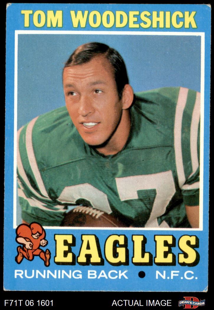 1971 Topps #40 Tom Woodeshick Eagles West Virginia 4 - VG/EX | eBay