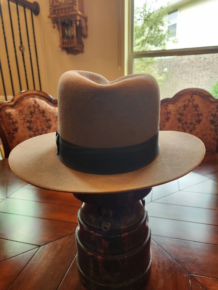 Peter Brothers of Fort Worth TX Custom Gray Fedora 7 1/4" fits like a ...
