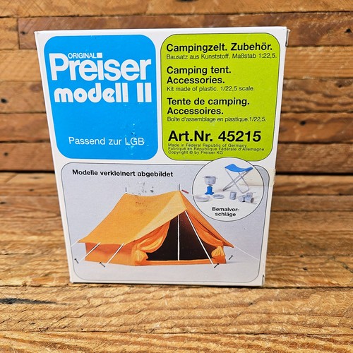 Preiser G 1:22.5 scale CAMPING TENT and Accessories for G scale Campers ...