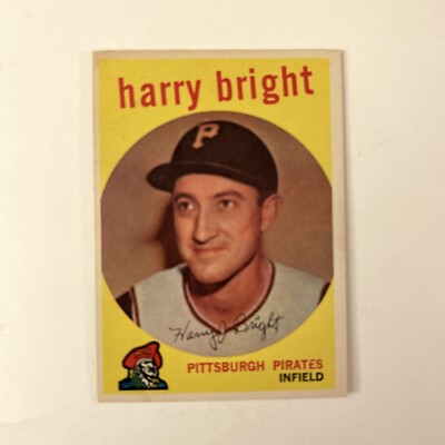 1959 Topps Baseball Harry Bright Pittsburgh Pirates Card #523 | eBay