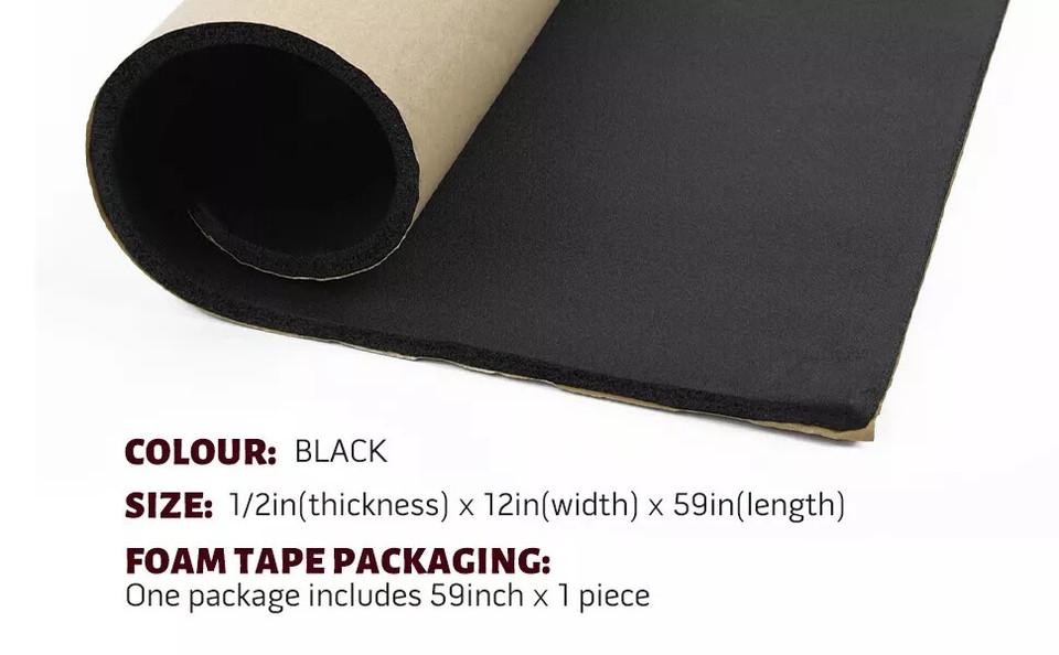 Self-adhesive Car Hood Engine Foam Sound Deadener Heat Insulation ...