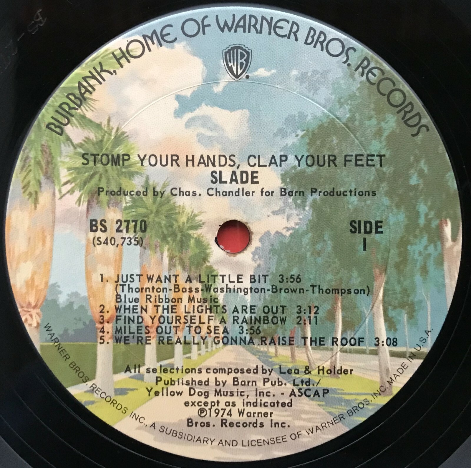 SLADE "Stomp Your Hands, Clap Your Feet" LP Original 1974 WB BS 2770 ...