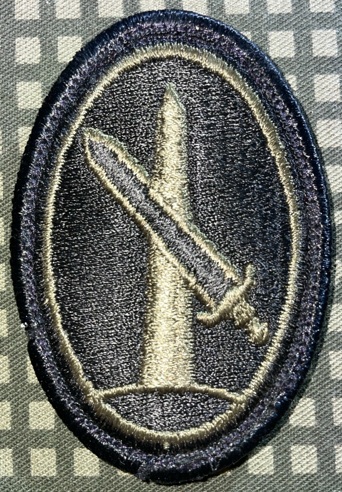 US Army OD Midway Military District of Washington Patch Hook Used A860 ...