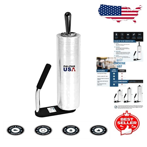 Industrial Strength Stretch Film Dispenser with Ergonomic Handle - 200 Backsaver | eBay