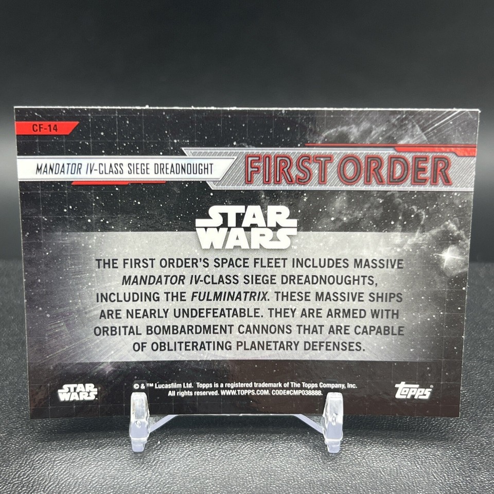 Mandator IV-Class Siege Dreadnough CF-14 2020 Chrome Star Wars Topps ...