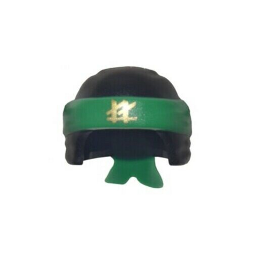 LEGO Ninjago - Minifig, Wrap w/ Green Bandana w/ Gold "LL" & Knot ...