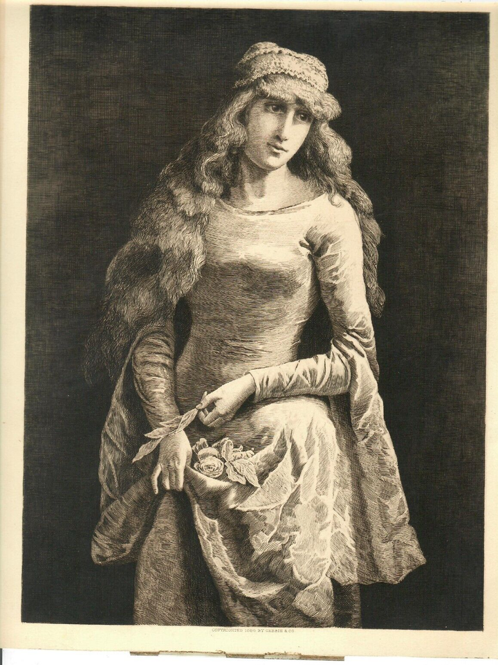 Beautiful Young Woman The Fair Lady Of The Roses Napoleone Gradi ...