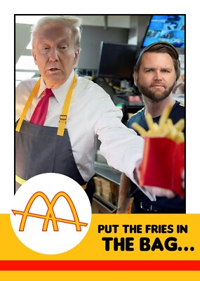 Donald Trump 45th U.S President McDonalds Trading Card “Put The Fries ...