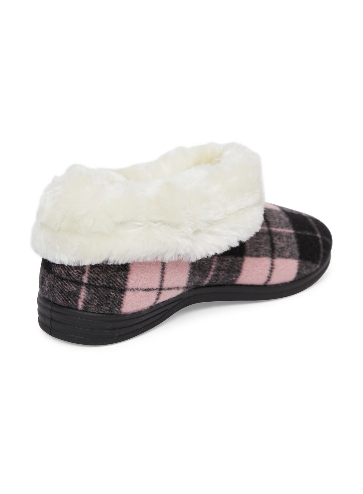 Slippers Ladies Womens Boot Fleece Lined Fur Non Slip Sole Comfort Fit ...