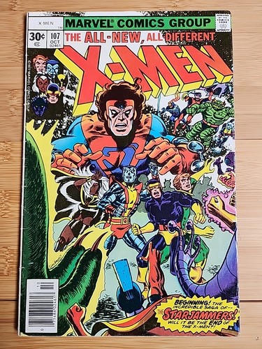 X-Men #107 Comic 1977 1ST App Starjammers | eBay