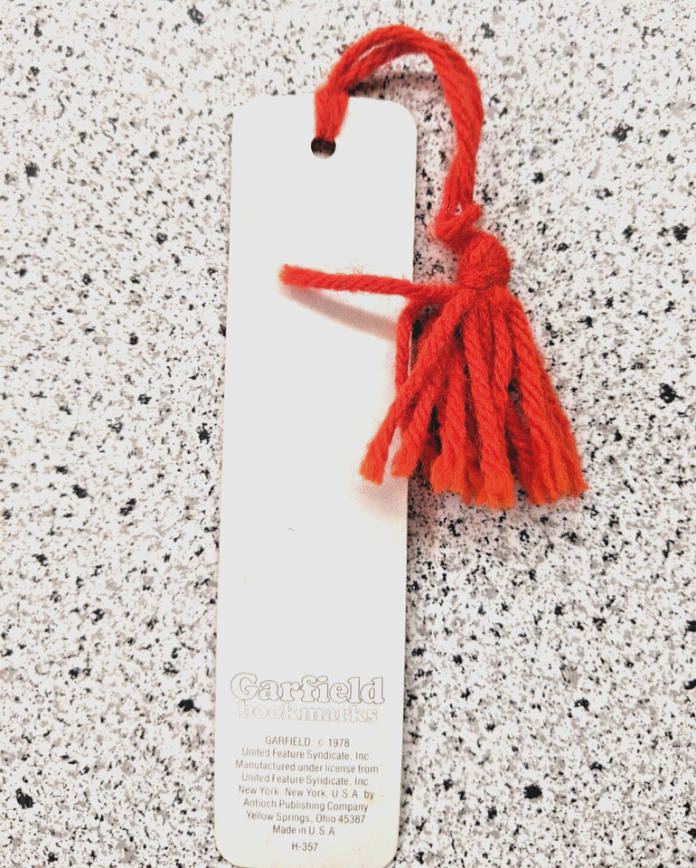 Vintage 1978 Garfield Bookmark #H-357, Antioch Publishing USA | eBay