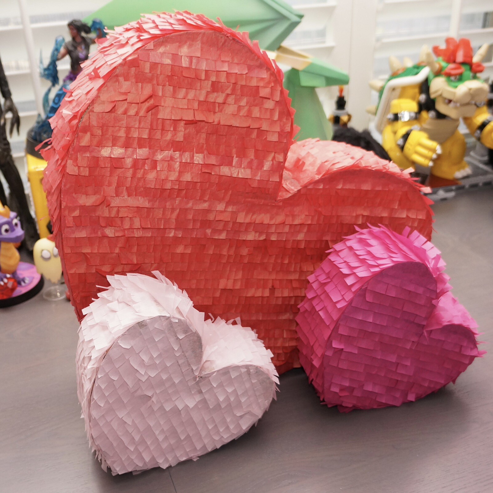 1 Large and 2 Mini Heart Valentine’s Day Love Piñatas | Handmade 18 ...