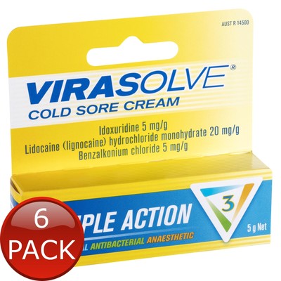 6 x Virasolve Cold Sore Cream 5G | eBay Australia