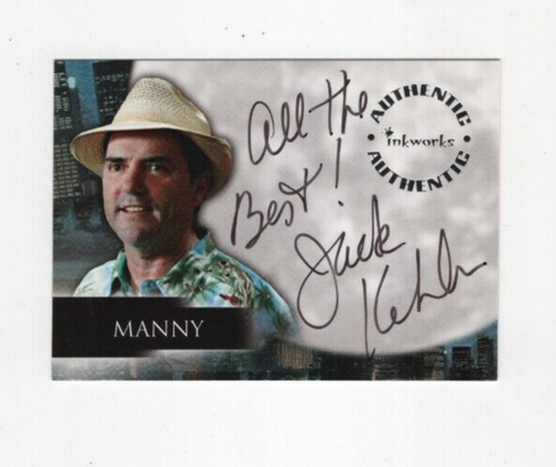 JACK KEHLER AUTOGRAPH ANGEL SEASON FOUR "MANNY" AUTO SIGNED 2003 ...