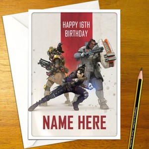 APEX LEGENDS Personalised Birthday Card - personalized pc video game ...