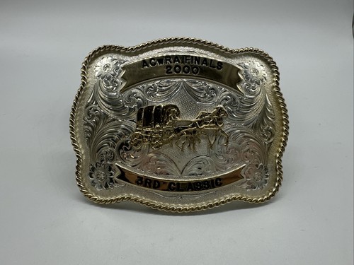 Nocona Men's Shotgun Shell Brown Leather Belt W/ Montana Silversmith ...