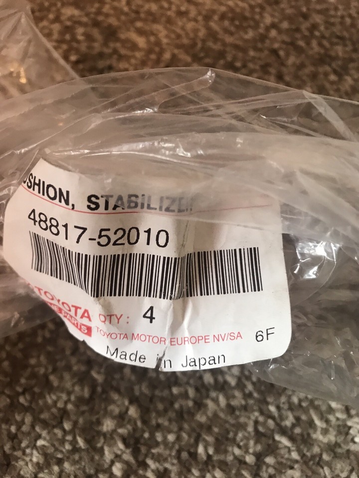 TOYOTA YARIS MK1 T SPORT 2002-05 FRONT STABILIZER GENUINE CUSHION ...