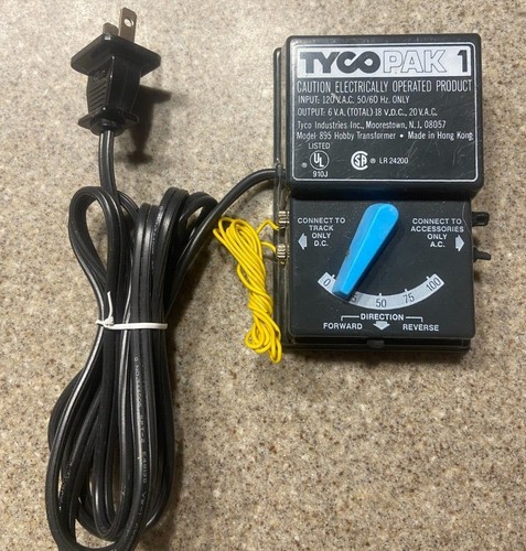 Tyco Pak 1 Model 895 Train Transformer Controller Forward Reverse ...