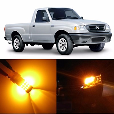 Alla Lighting Turn Signal Light 3156 3157 3157AK Amber LED Bulbs for ...