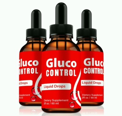 (3 Pack) Gluco Control Liquid Drops, GlucoControl for Blood Sugar ...