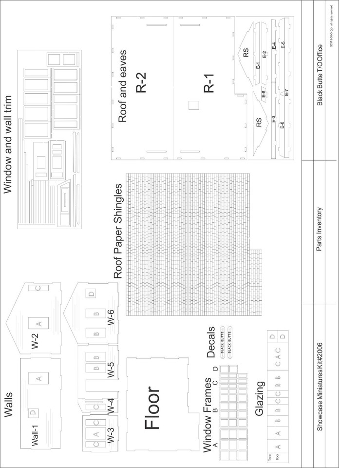 HO Scale Black Butte Train Order Office Kit by Showcase Miniatures ...