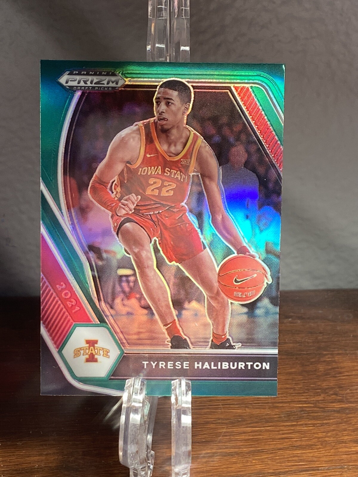 Tyrese Haliburton NBA Draft Picks Prizm Green Holo #37- Iowa State | eBay