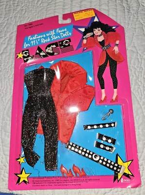 Vintage Creata Fashions With Fame Foe 11 1/2 Rock Star Dolls Outfit | eBay