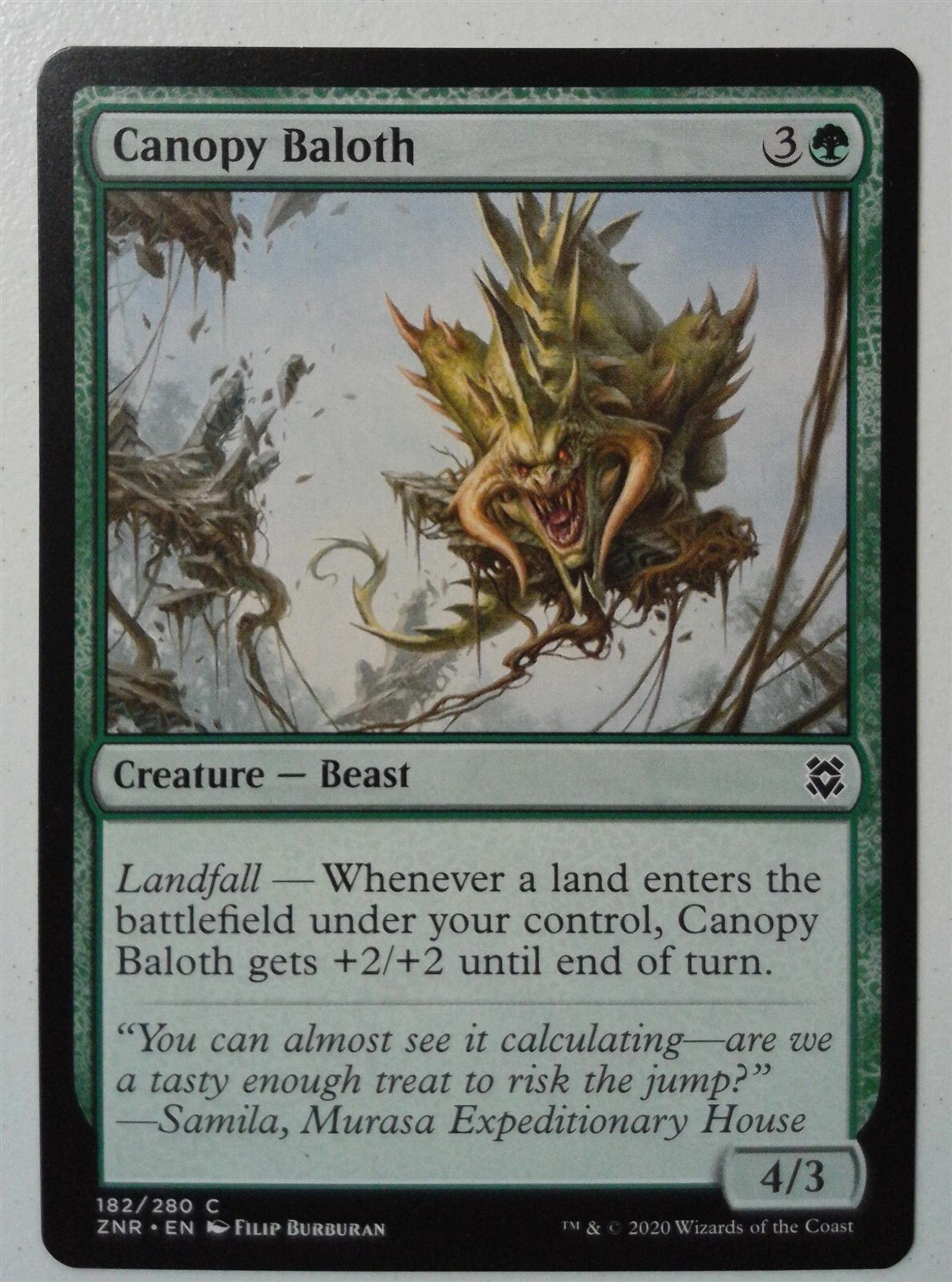 Canopy Baloth *Common* Magic MtG x1 Zendikar Rising | eBay