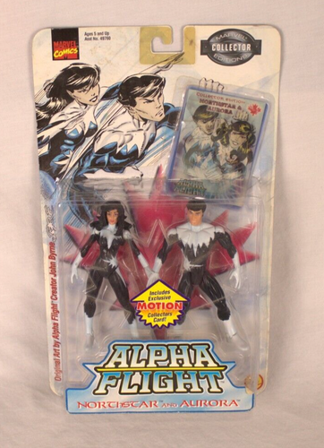 Alpha Flight: Northstar and Aurora Marvel Toy Biz Action Figures 1999 ...