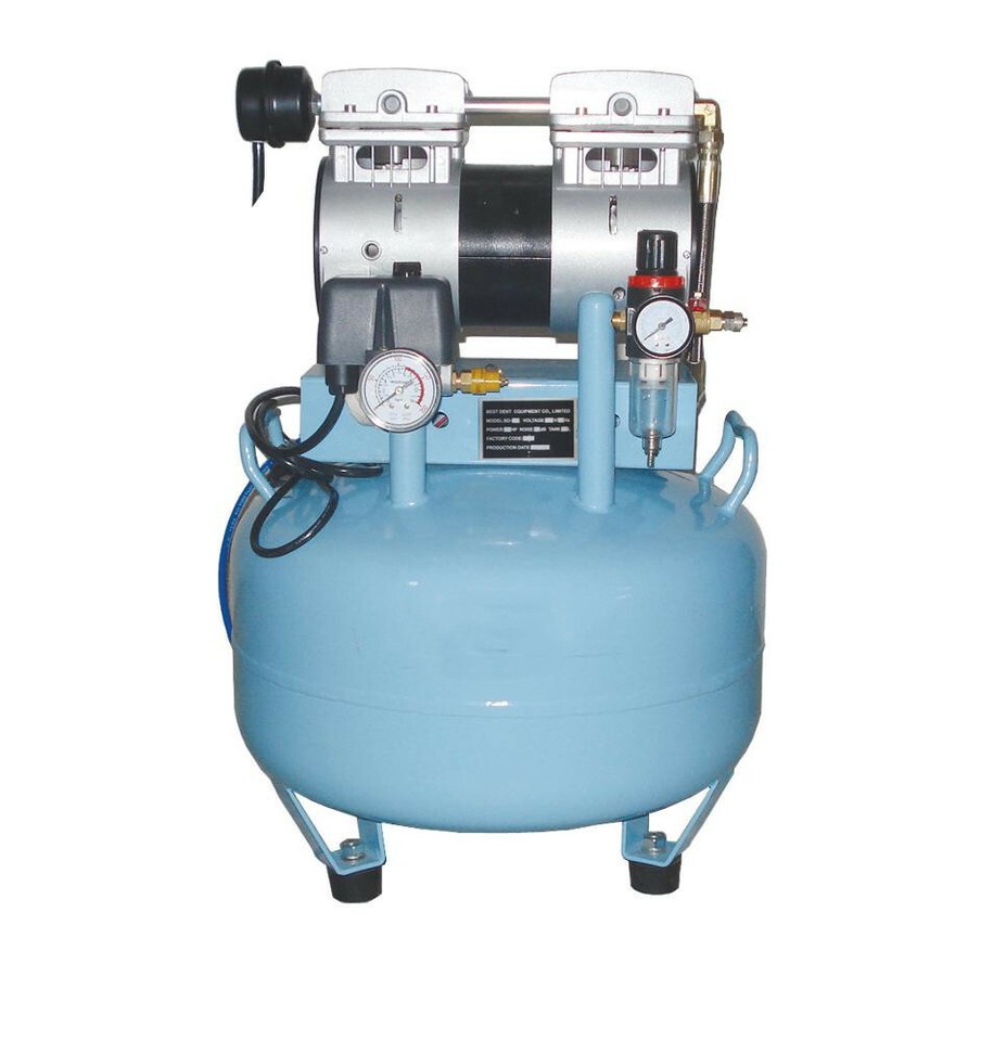 3/4HP 550W Dental Silent Quiet Noiseless Air Compressor 30L Dentist ...