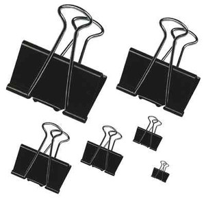 50 x Quality Foldback Clips Removable filing Bulldog style fold back ...