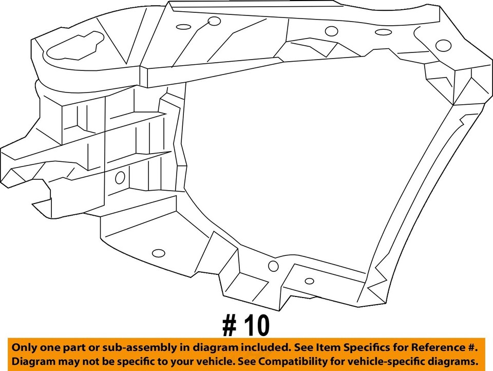 MERCEDES OEM 14-19 S450 Radiator Support-Mount Frame Left 2226200102 | eBay