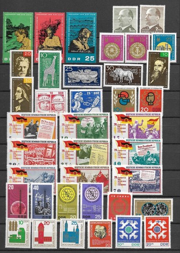East-Germany/GDR/DDR: All stamps of 1965 MNH in a year set complete, | eBay